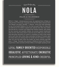 Nola | Name Art Print – Name Stories
