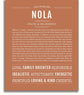 Nola | Name Art Print – Name Stories