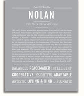 Nolan | Name Art Print – Name Stories