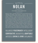 Nolan | Name Art Print – Name Stories