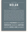 Nolan Personalized Name Meaning Art Prints – Name Stories