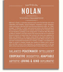 Nolan | Name Art Print – Name Stories