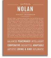 Nolan | Name Art Print – Name Stories