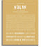 Nolan | Name Art Print – Name Stories