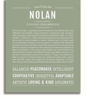 Nolan | Name Art Print – Name Stories