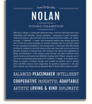 Nolan | Name Art Print – Name Stories