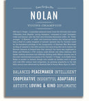 Nolan | Name Art Print – Name Stories