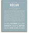 Nolan | Name Art Print – Name Stories