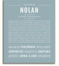 Nolan Personalized Name Meaning Art Prints – Name Stories