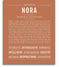 Nora | Name Art Print – Name Stories