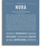 Nora | Name Art Print – Name Stories