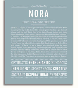 Nora | Name Art Print – Name Stories