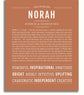 Norah | Name Art Print – Name Stories