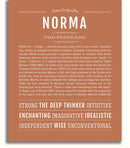 Norma | Name Art Print – Name Stories