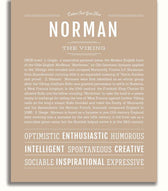 Norman | Name Art Print – Name Stories