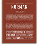 Norman | Name Art Print – Name Stories