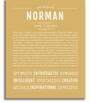 Norman | Name Art Print – Name Stories