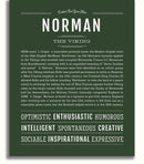 Norman | Name Art Print – Name Stories