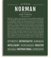 Norman | Name Art Print – Name Stories