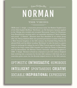 Norman | Name Art Print – Name Stories
