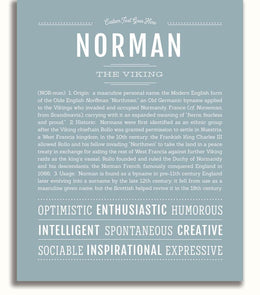 Norman | Name Art Print – Name Stories