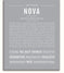 Nova (female) | Name Art Print – Name Stories