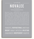 Novalee | Name Art Print – Name Stories