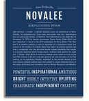 Novalee | Name Art Print – Name Stories