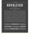 Novaleigh | Name Art Print – Name Stories