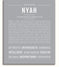 Nyah | Name Art Print – Name Stories