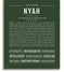 Nyah | Name Art Print – Name Stories