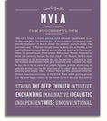 Nyla | Name Art Print - Personalized Custom Gifts – Name Stories
