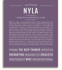 Nyla | Name Art Print – Name Stories