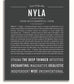 Nyla Personalized Name Meaning Art Prints – Name Stories