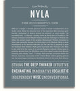 Nyla | Name Art Print – Name Stories