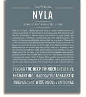 Nyla | Name Art Print – Name Stories
