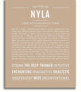 Nyla | Name Art Print - Personalized Custom Gifts – Name Stories