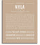Nyla | Name Art Print – Name Stories