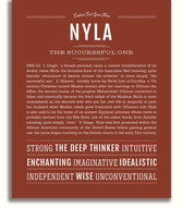 Nyla | Name Art Print – Name Stories