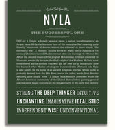 Nyla | Name Art Print – Name Stories