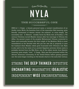 Nyla | Name Art Print – Name Stories