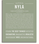 Nyla | Name Art Print – Name Stories