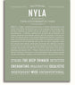 Nyla | Name Art Print – Name Stories