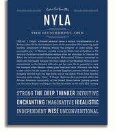 Nyla | Name Art Print – Name Stories