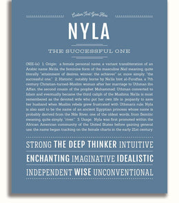 Nyla | Name Art Print – Name Stories
