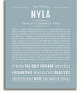 Nyla | Name Art Print – Name Stories