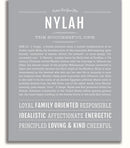 Nylah | Name Art Print – Name Stories