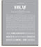 Nylah Personalized Name Meaning Art Prints – Name Stories