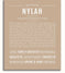 Nylah Personalized Name Meaning Art Prints – Name Stories