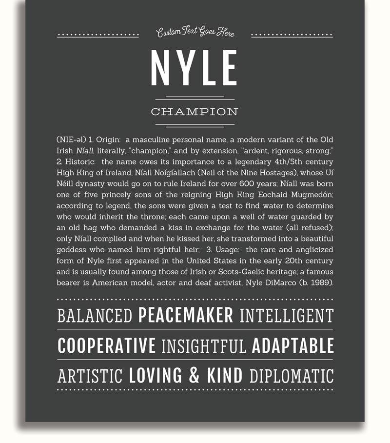 Nyle | Name Art Print – Name Stories